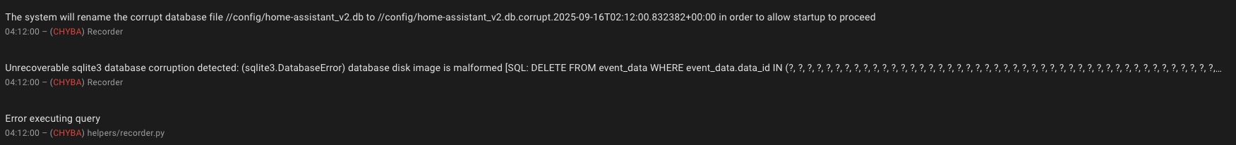 All Statistics Data Lost - Unrecoverable sqlite3 database corruption ...