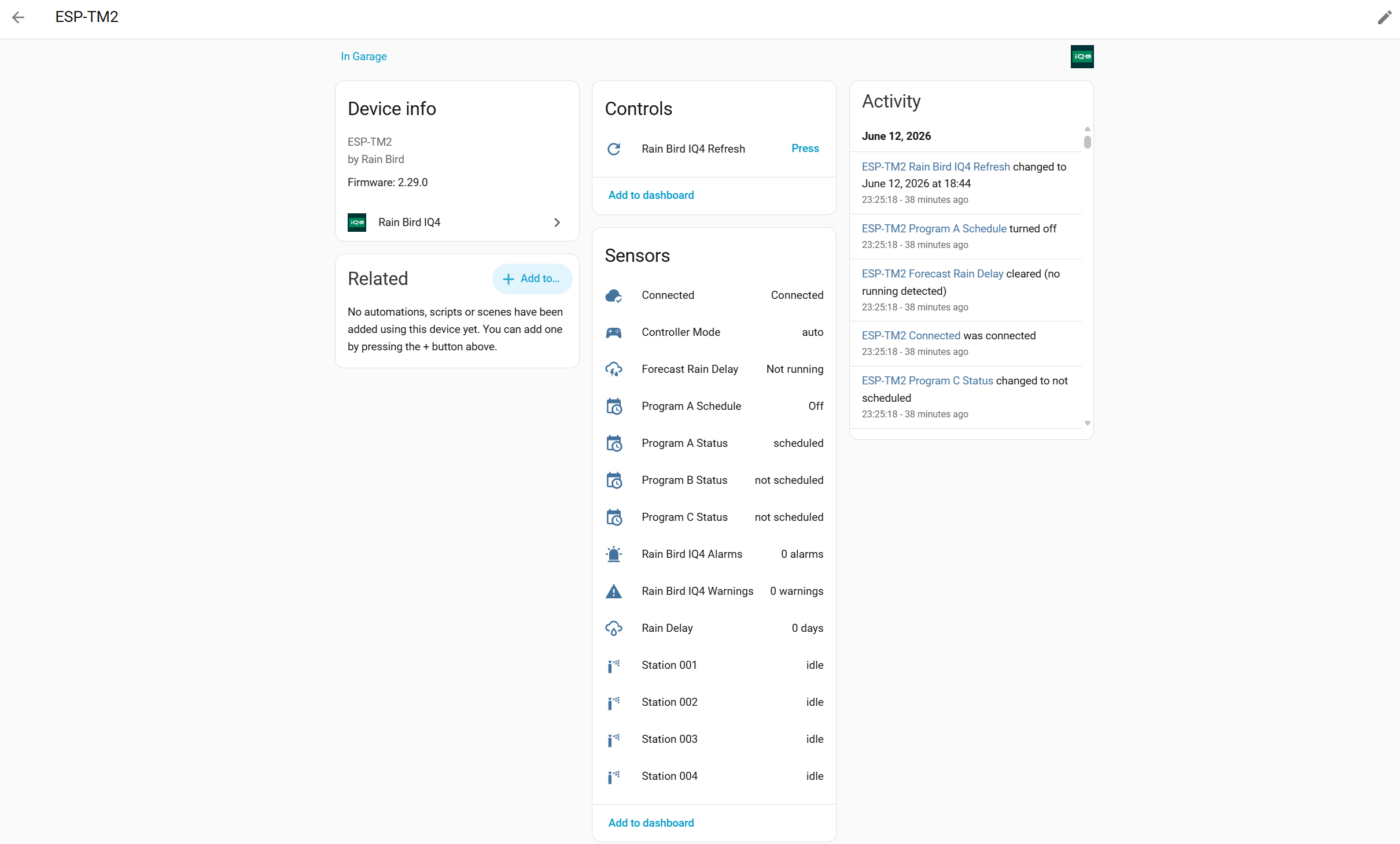Rain Bird IQ4 – New Custom Integration for Cloud-Connected Controllers ...