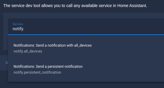 Service Notify mobile app Missing Home Assistant Companion For 