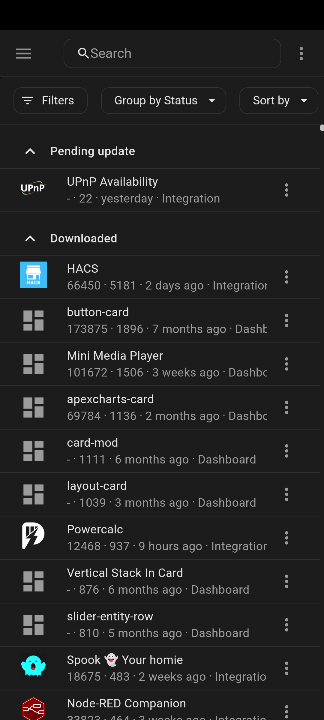 I need To redownload HACS custom dashboard integrations - Third party ...