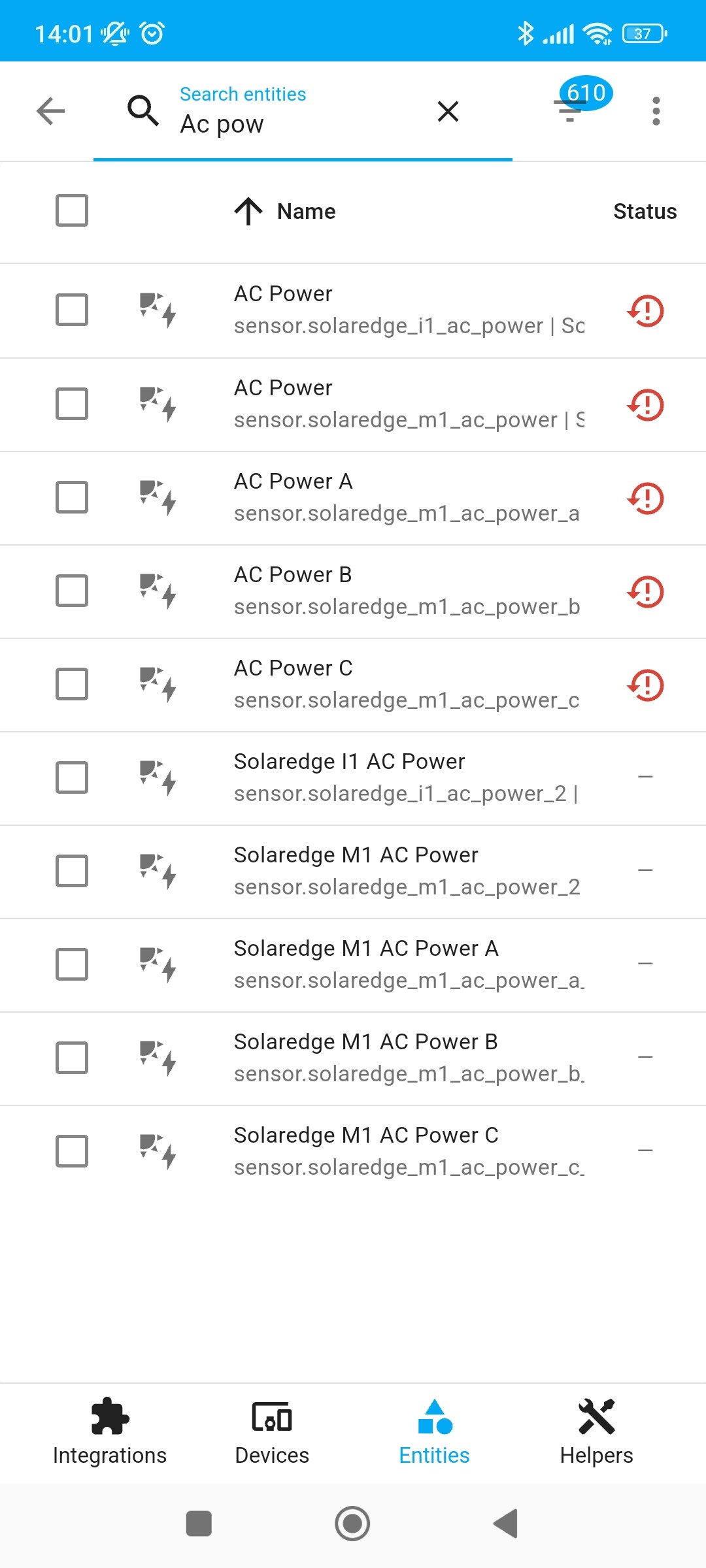 Custom Component solaredge-modbus-multi - Custom Integrations - Home ...