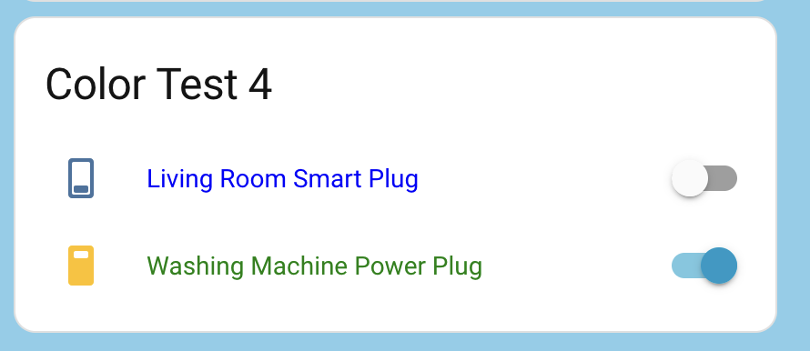How to set different name color for each entity in entities card ...