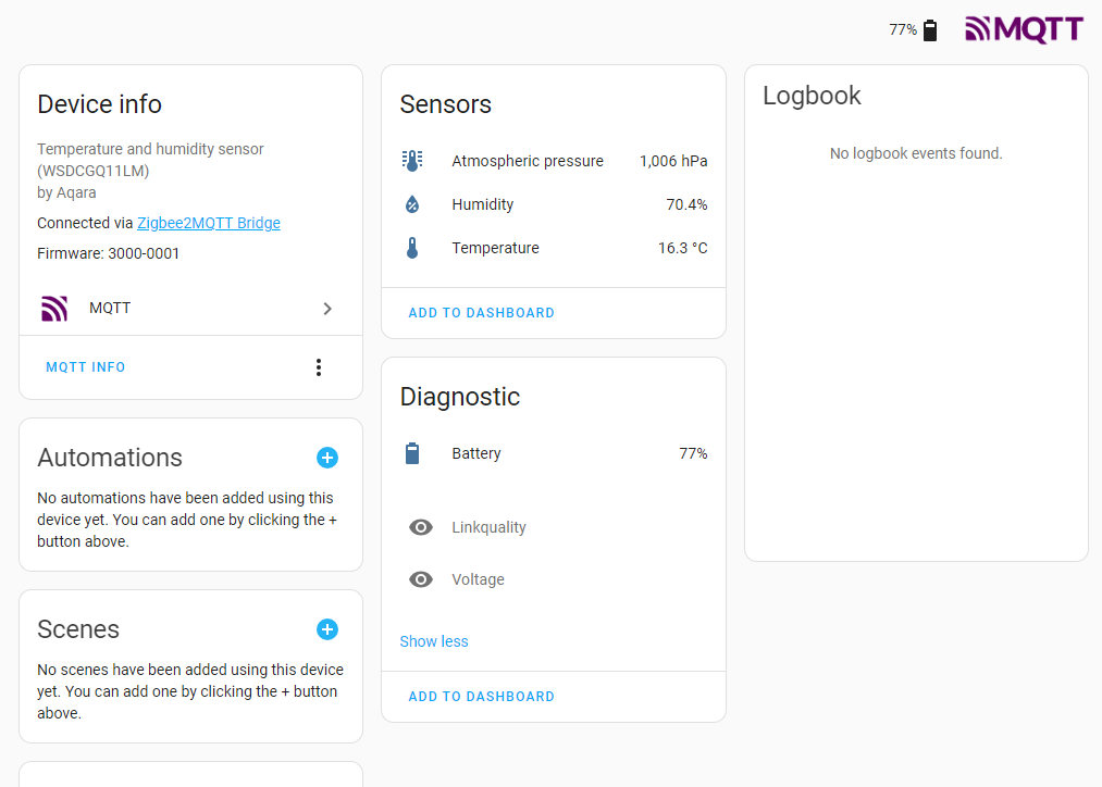 Last_seen only visible in Z2M - Configuration - Home Assistant Community
