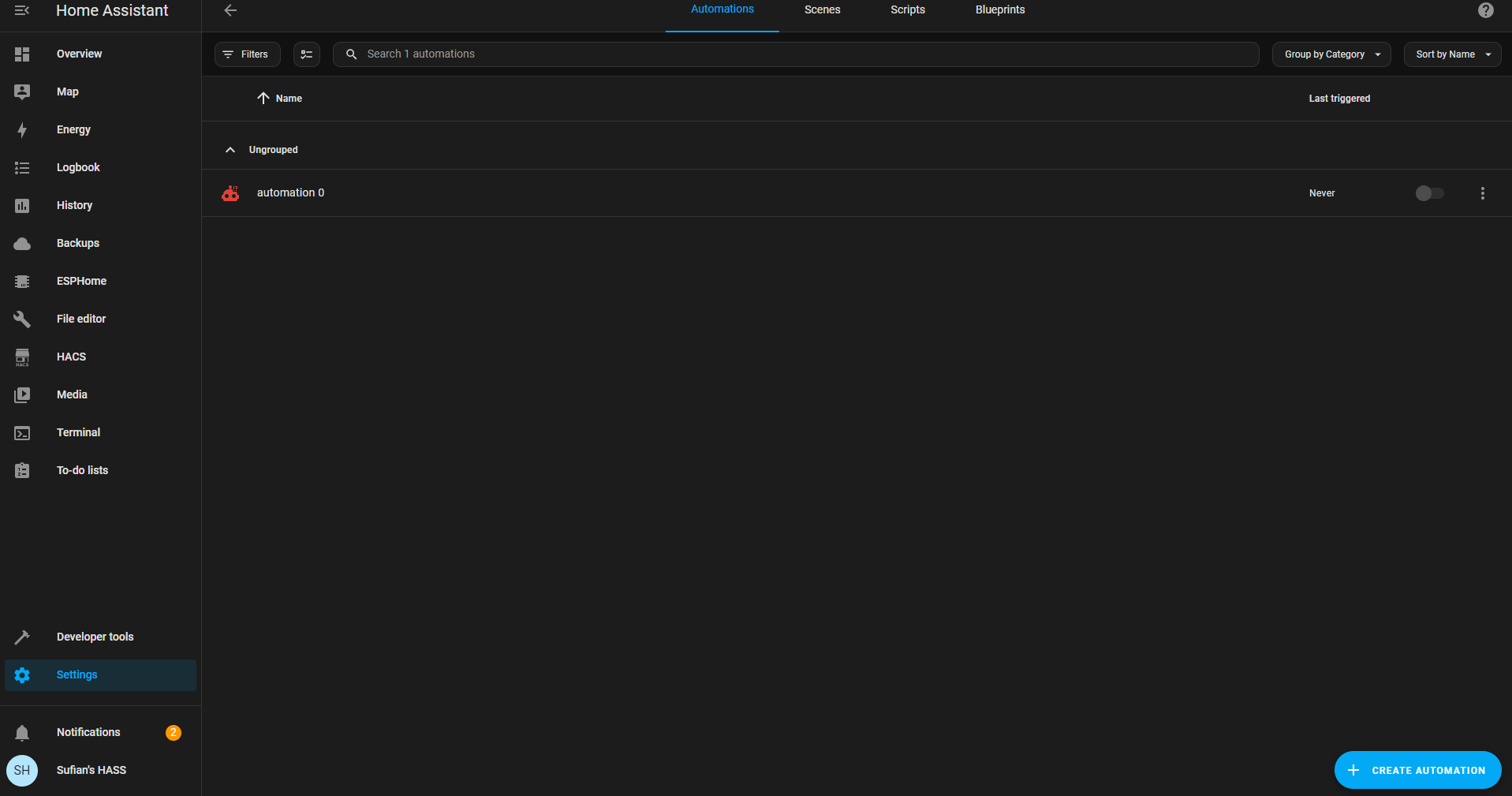 All Automations Disappeared From Gui Replaced By Automation 0 Automation Home Assistant