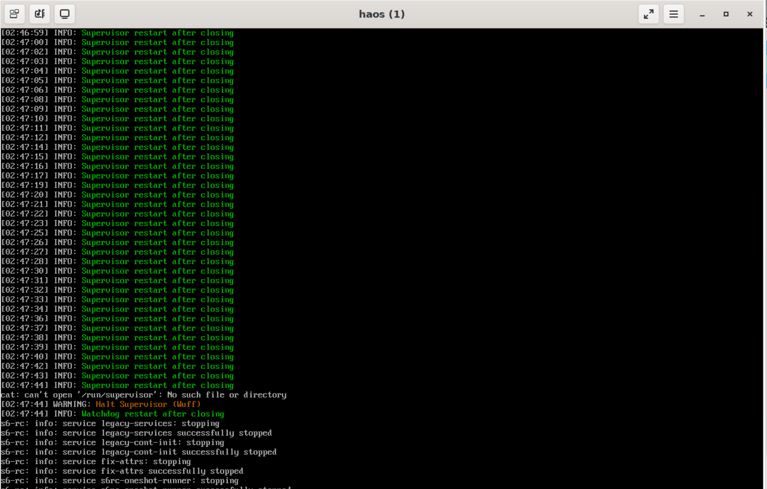 Haos Vm Internal Docker Containers Not Starting After Reboot Home Assistant Os Home