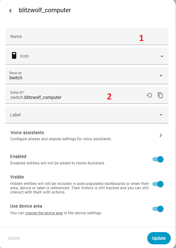 Changing entity names (or other options) - Configuration - Home Assistant Community
