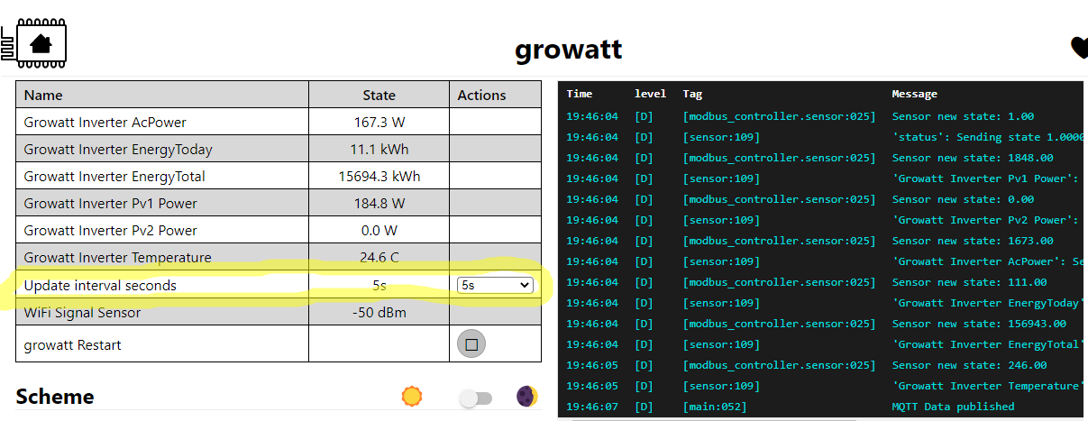 ESPHome modbus Growatt ShineWiFi-S - ESPHome - Home Assistant Community