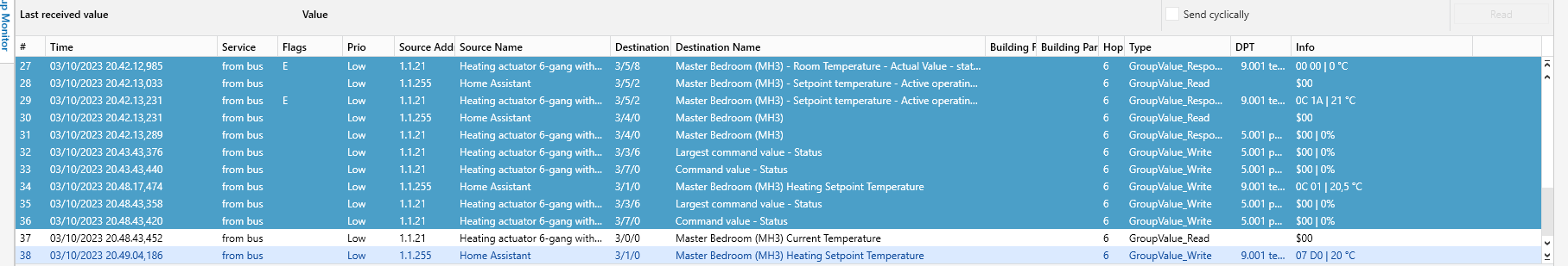Problems with KNX communication - Configuration - Home Assistant Community