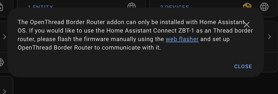 Problem Setting Up Home Assistant Connect ZBT-1as a “Thread Network” - Matter/Thread - Home ...