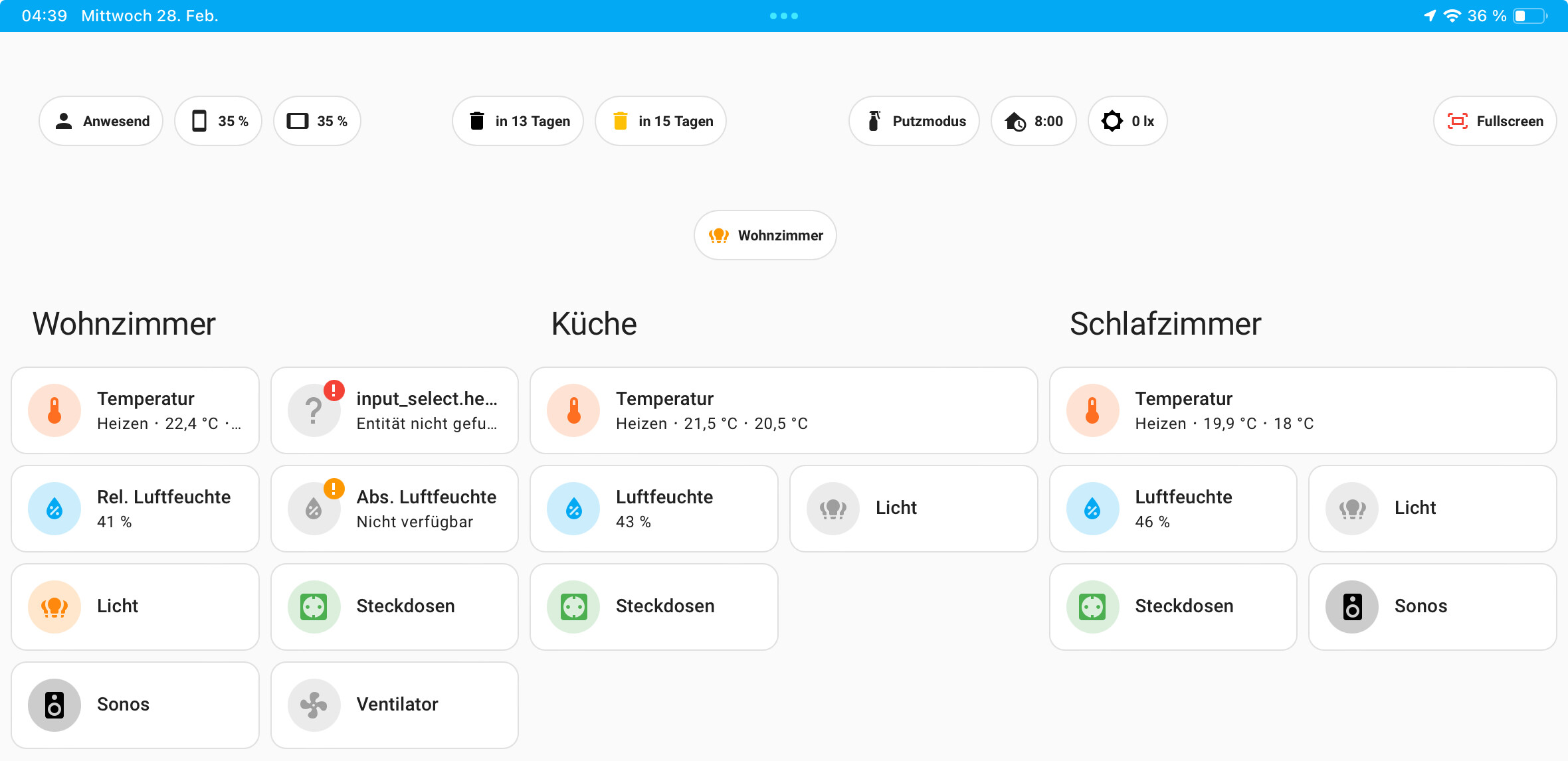 27 inch Screen Dashboard white bar on the right side - Frontend - Home ...