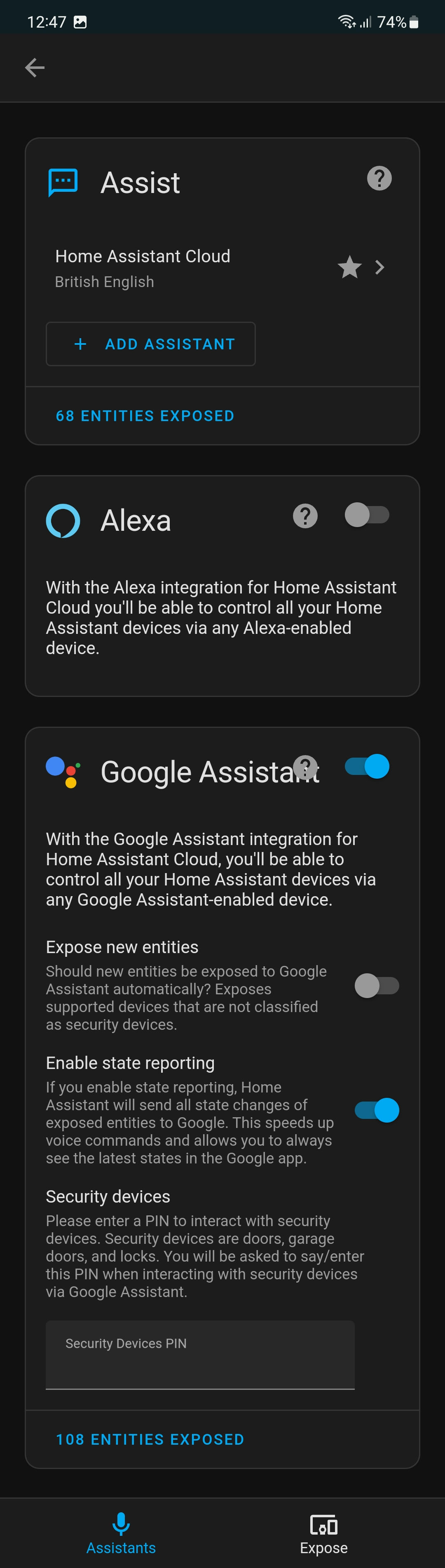 Google Voice Assistant keeps adding entities after reboot - Voice ...