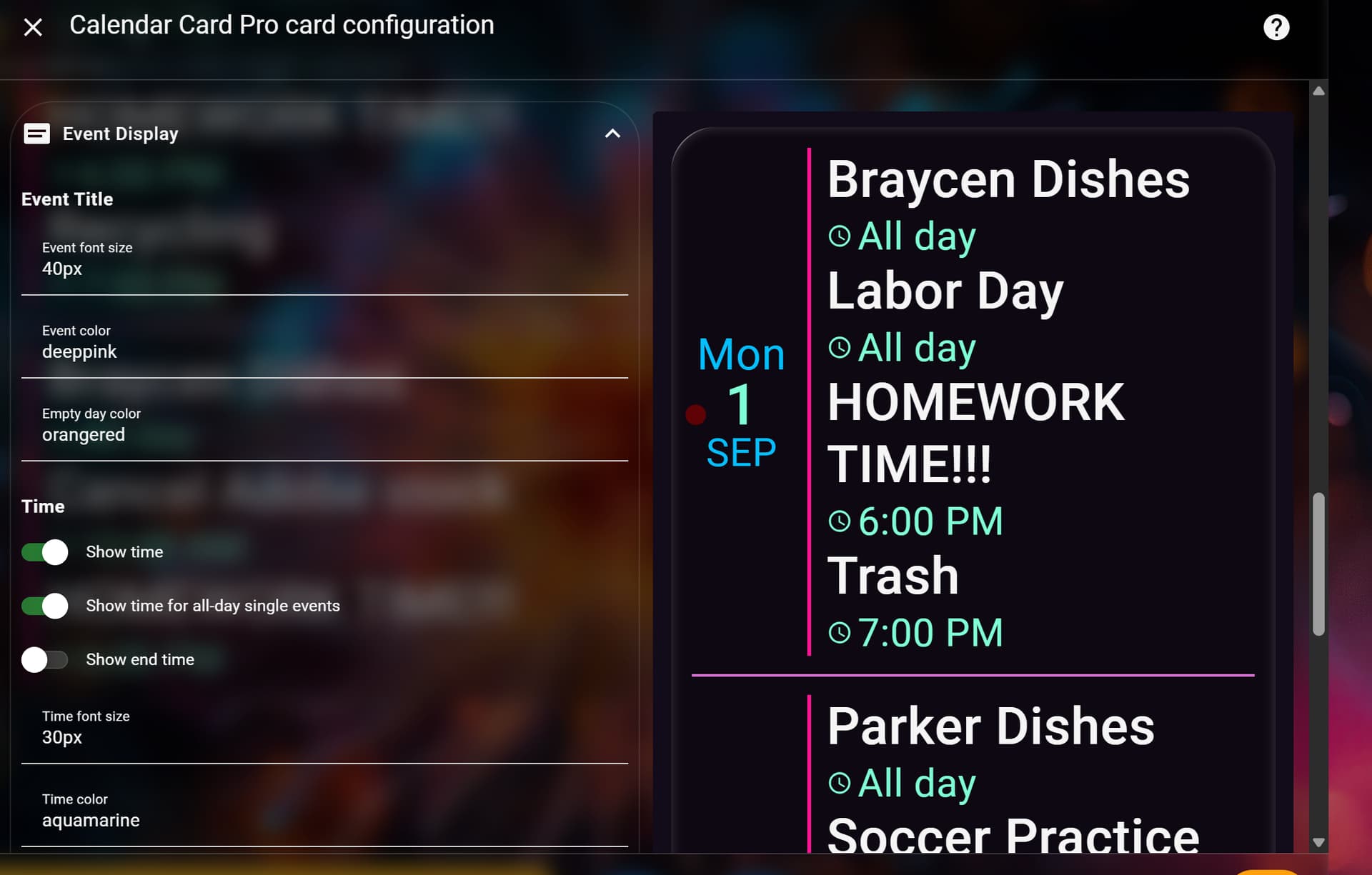 Calendar Card Pro - A beautiful, high-performance calendar card for ...