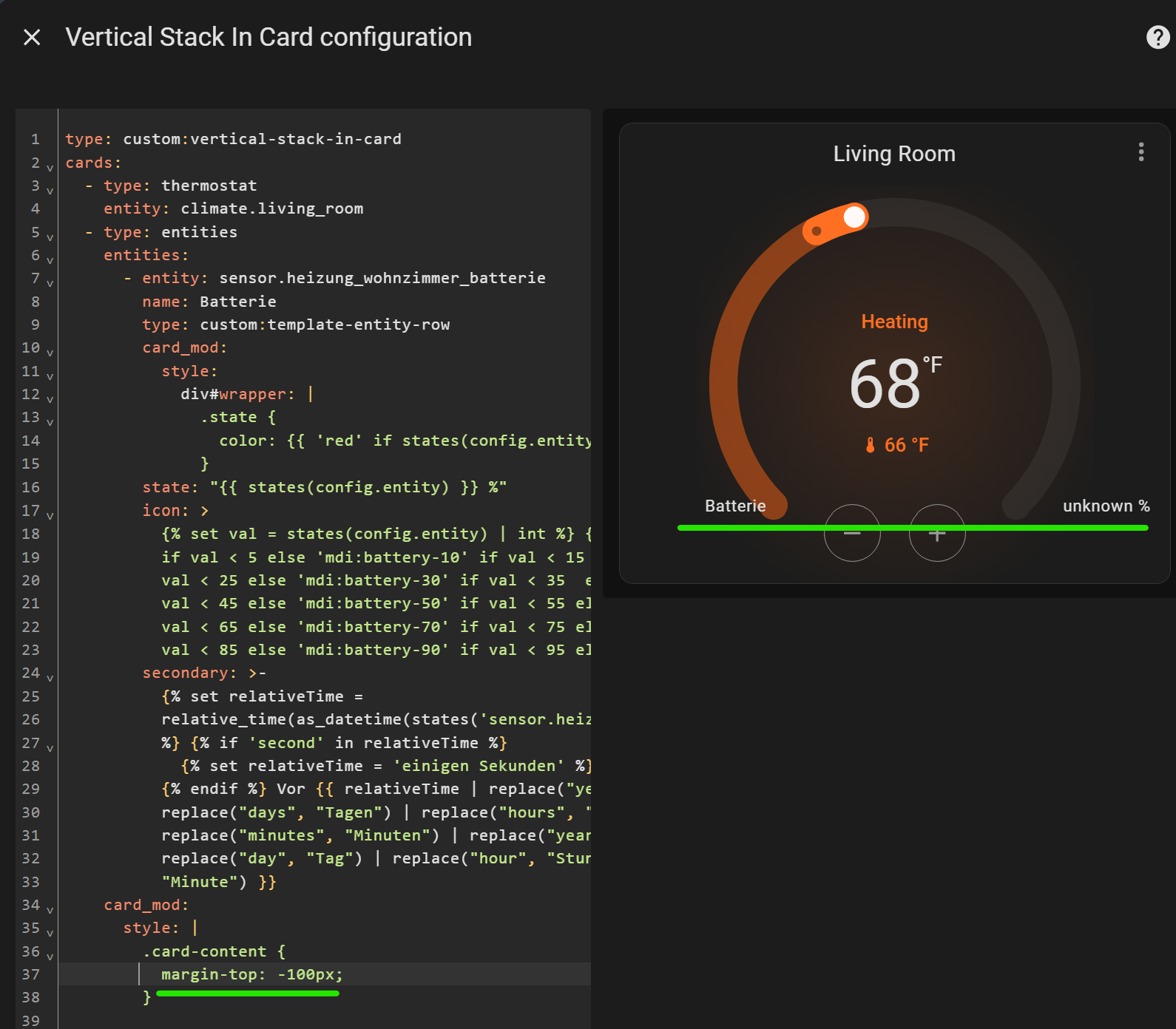 Card-mod usage in vertical-stack-in-card - Frontend - Home Assistant Community