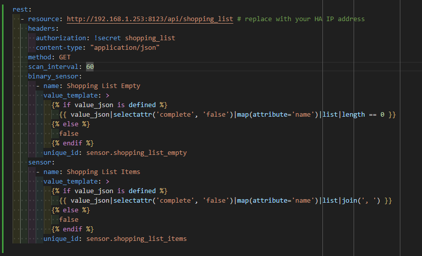 Shopping list state - Configuration - Home Assistant Community