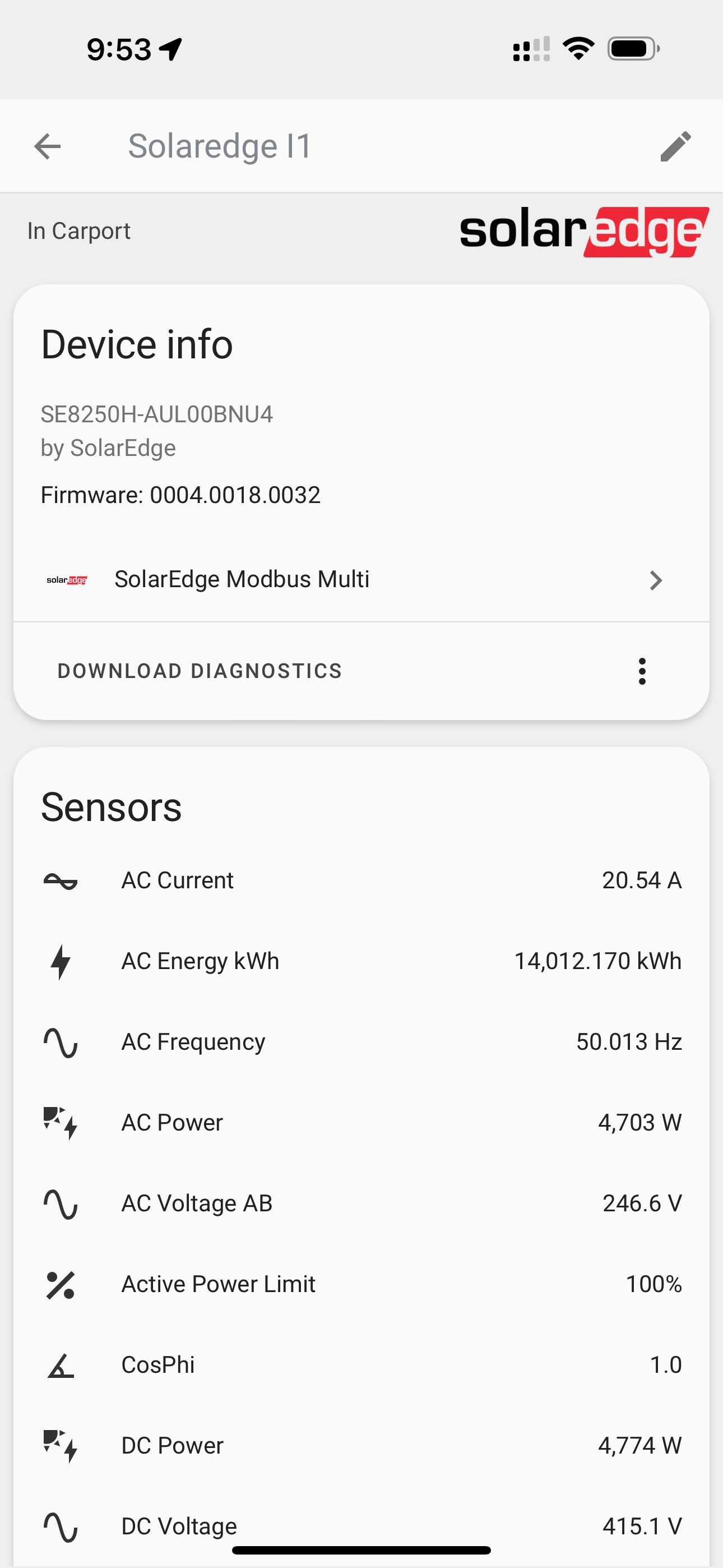 Solaredge Modbus Configuration for Single Inverter and Battery - Page 22 - Share your Projects ...