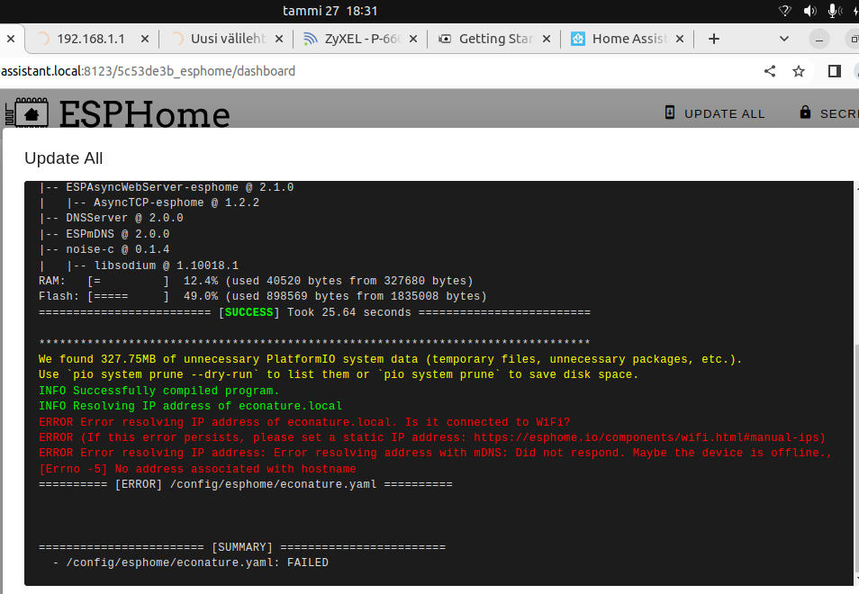 Ha Esp32 Vbox Zyxel Dont Work Configuration Home Assistant Community