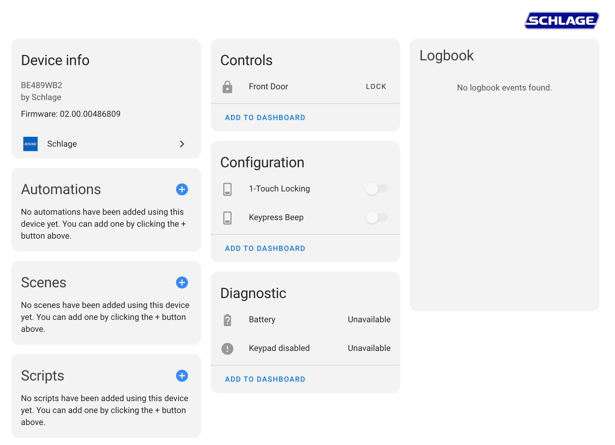 Schlage Encode Wifi - Page 12 - Feature Requests - Home Assistant Community