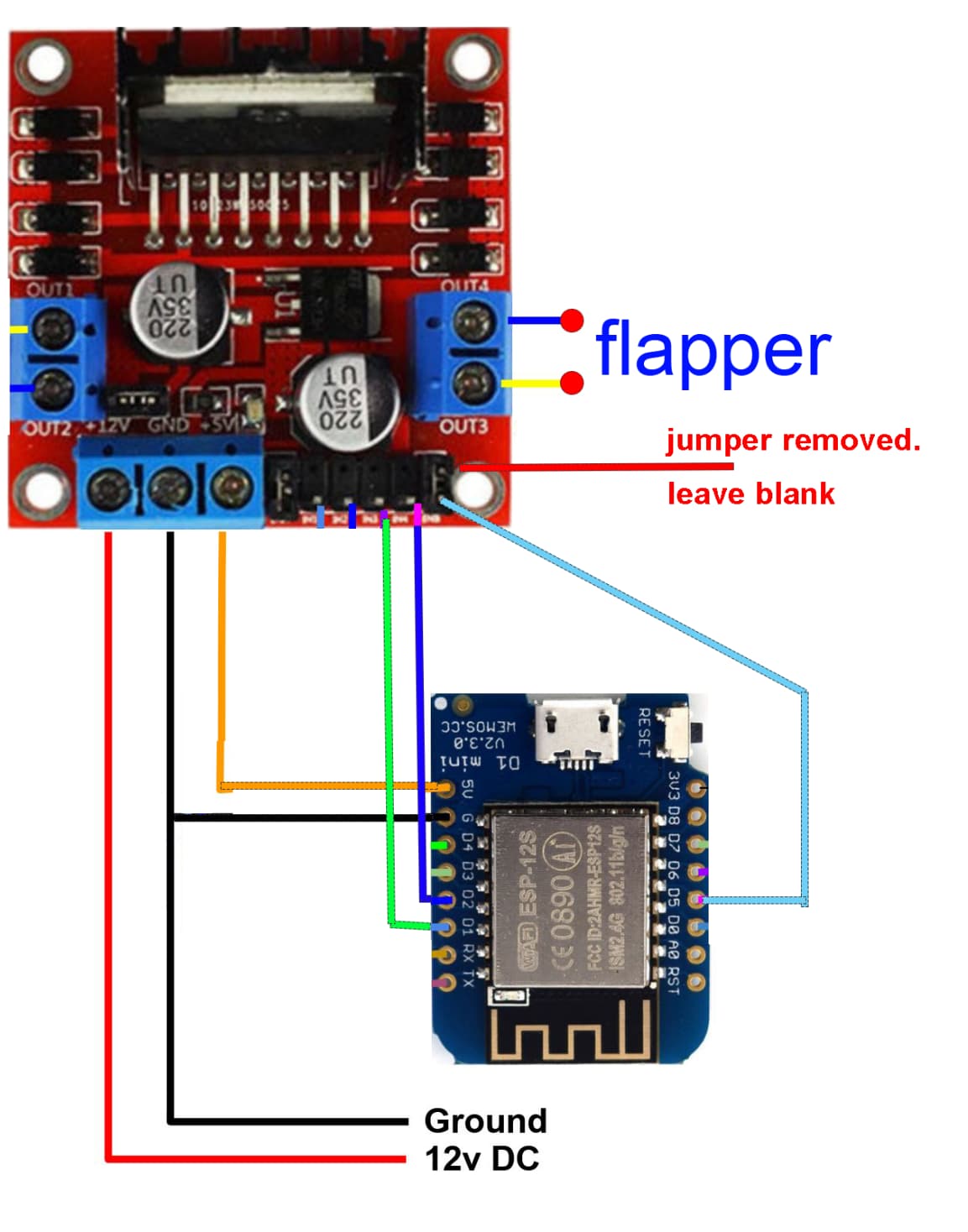 How to control this Flapper with Esphome + H-bridge? - ESPHome - Home Assistant Community