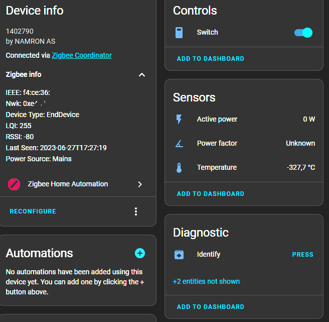 Namron Zigbee Komfyrvakt - Config - Hardware - Home Assistant Community