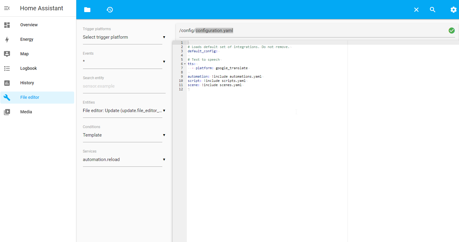 Very Basic ion On Configuration yaml Editing Configuration 
