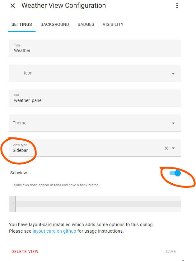 Webpage Card With Link To Lovelace Dashboard Frontend Home