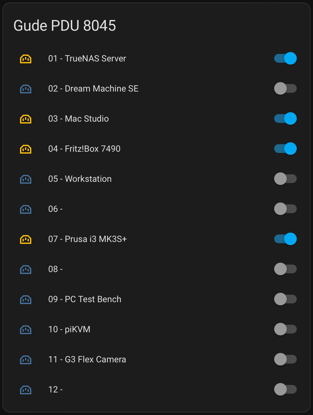 GUDE PDU 8045-1 integration via MQTT - Configuration - Home Assistant ...