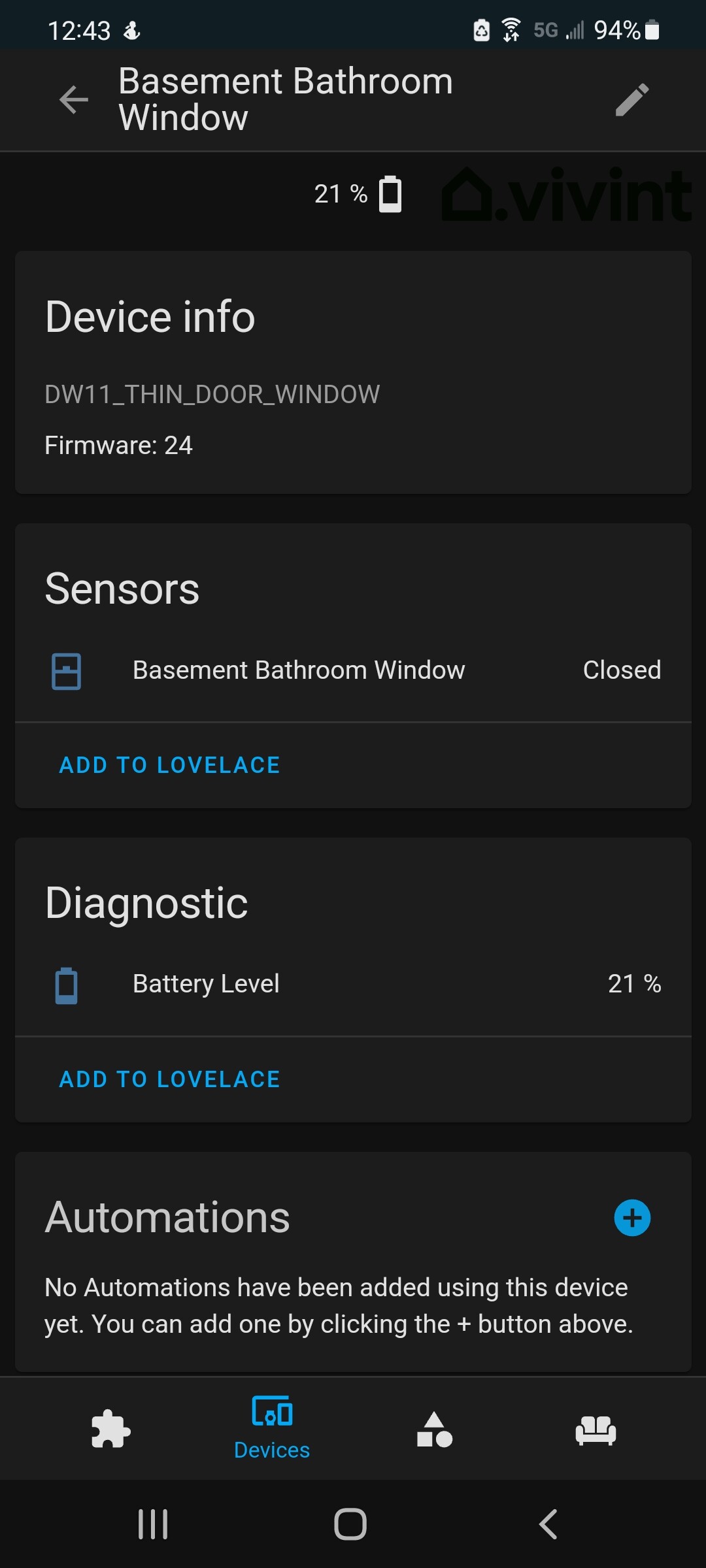 Vivint Integration Feature Res Home Assistant Community