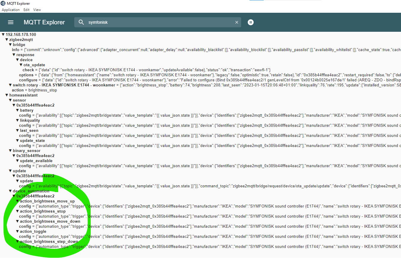 🎮 ZHA, deCONZ, Zigbee2MQTT - Ikea E1744 SYMFONISK rotary remote ...