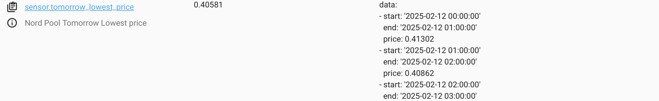 Tomorrows Price Unavailable With Nordpool Core Integration Configuration Home Assistant