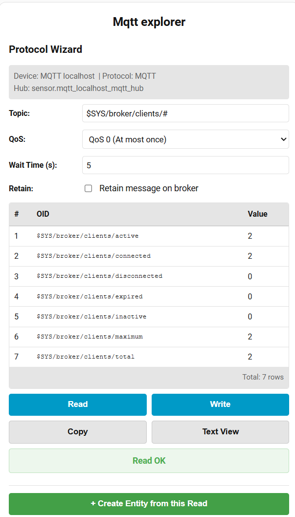 Protocol Wizard. No more YAML! Run-time addition and control of devices ...