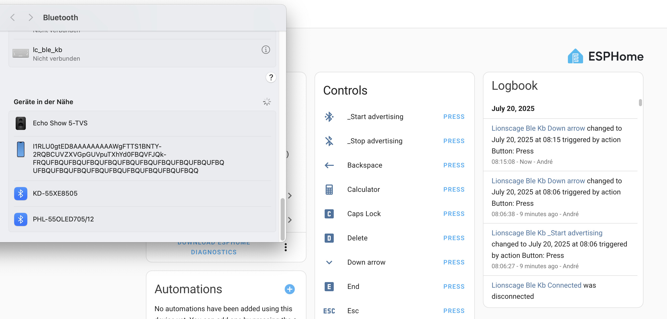 ESPHome BLE Keyboard - Page 2 - ESPHome - Home Assistant Community