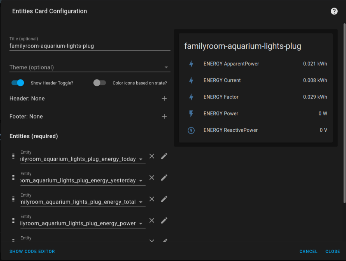 Entities in cards are not displayed properly - Frontend - Home Assistant Community