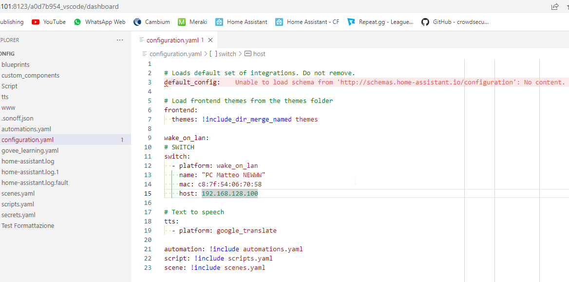 Wake On Lan Didnt Create An Entityswitch Configuration Home