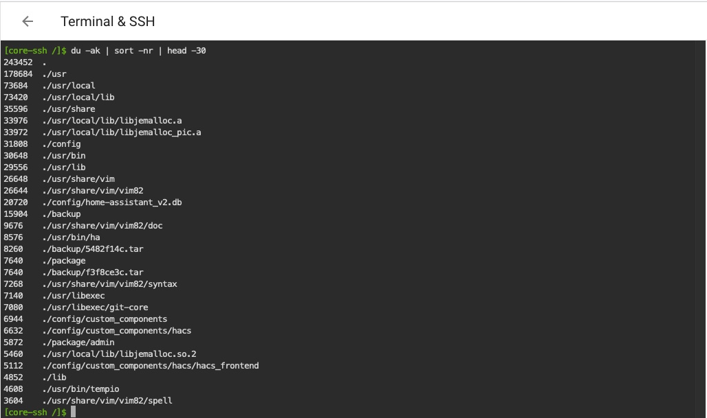 Running out of disk space, but can't see which container is using it ...