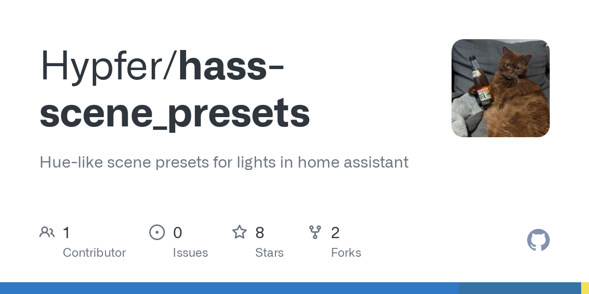 Scene Presets Hue Like Scenes For Generic Light Entities Custom Integrations Home Assistant 1986