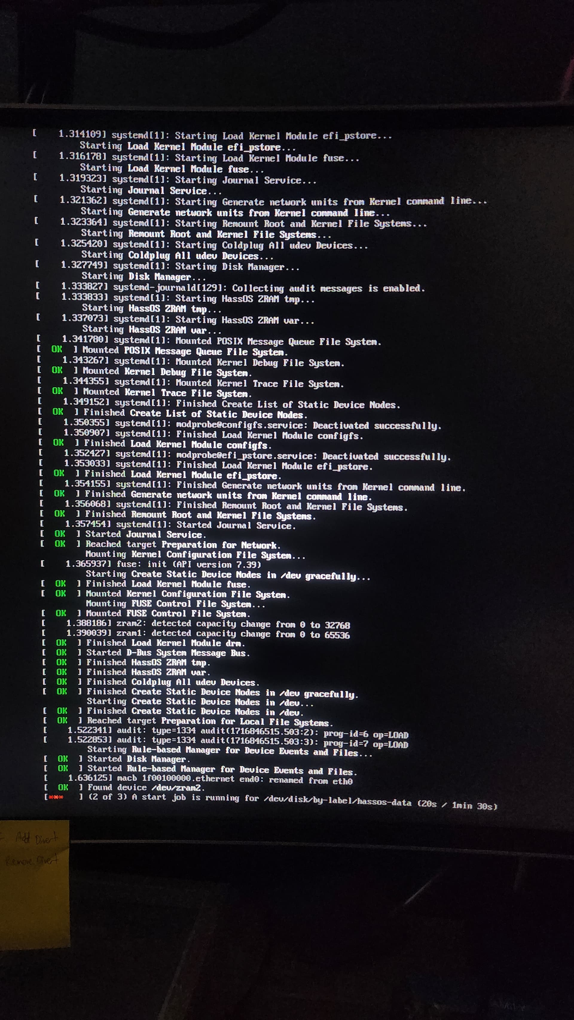 Haos Wont Boot After Attempting To Update Home Assistant Os Home Assistant Community