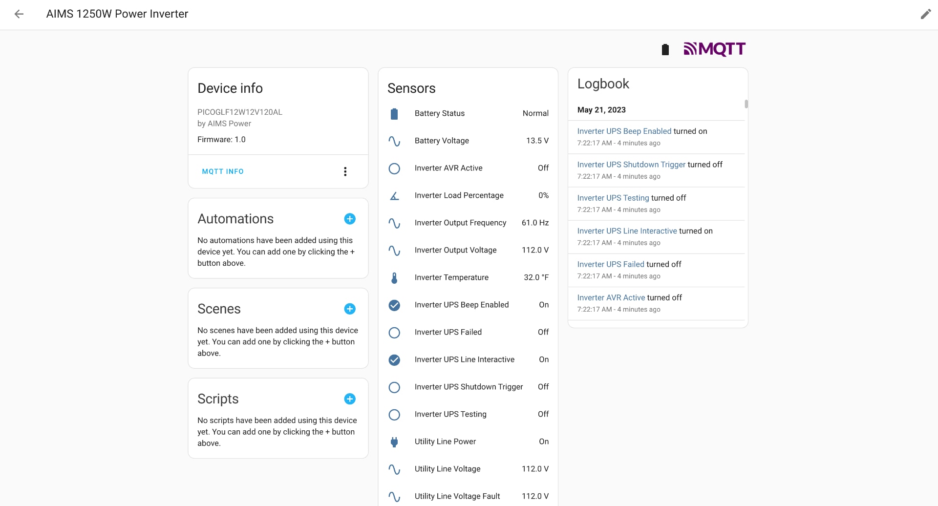 Custom UPS/Inverter Integration with Home Assistant - Share your ...