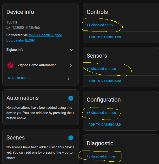 All socket entities disabled after pairing - Zigbee - Home Assistant Community