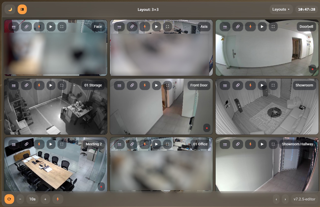 HOMEii CCTV Card - NVR (Frigate) Card - Share your Projects! - Home ...