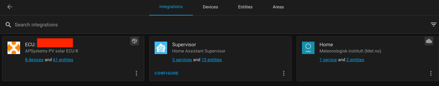 APsystems APS ECU R local inverters data pull - Custom Integrations ...