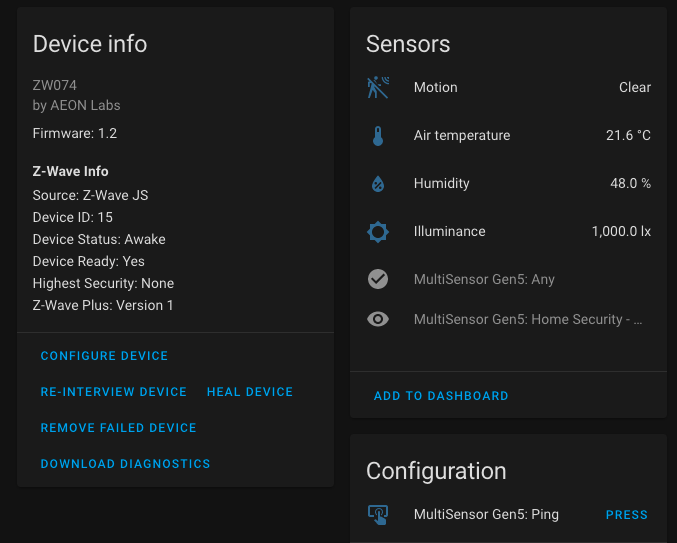 Motion Sensor Issues After Switching To Z Wave Js Z Wave Home Assistant Community