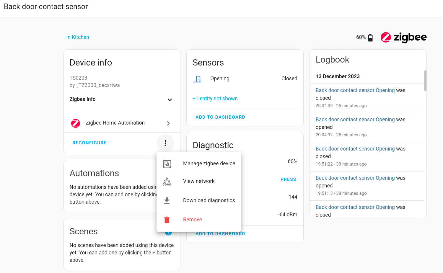 Pir ts0202 tz3000 - zha - Home Assistant Community