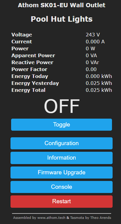 Module Type for Athom SK01-EU Wall Outlet - Configuration - Home Assistant Community