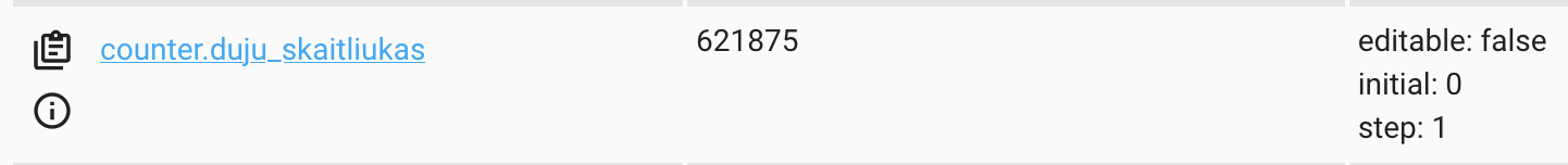 Counter increase service call increments counter by 9 - Configuration ...