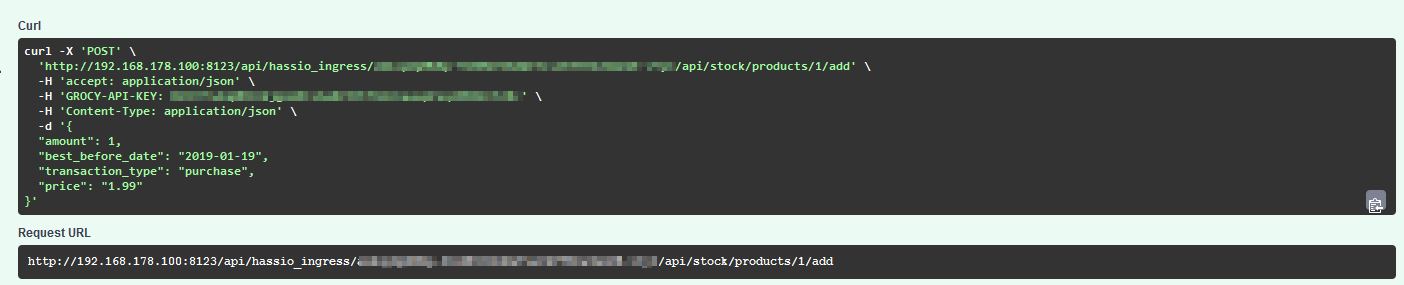 Shell command Grocy - Home Assistant OS - Home Assistant Community