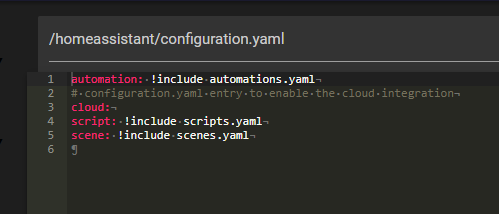Can't create scenes in UI, don't see scenes in yaml file, I'm so lost ...