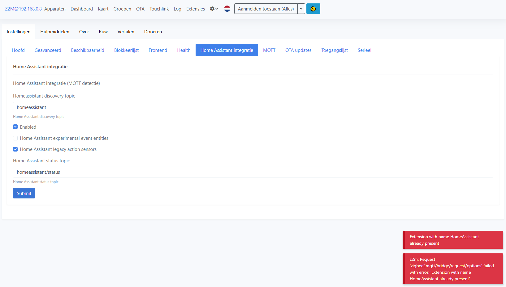 Problems after update Zigbee2MQTT - Zigbee - Home Assistant Community