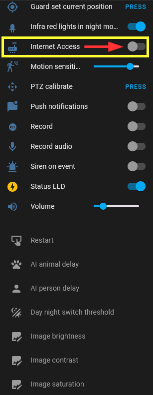 Reolink Integration Disable Update Entity Where Configuration Home Assistant Community
