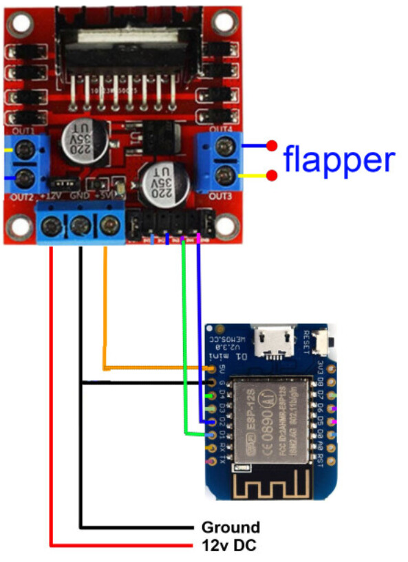 How to control this Flapper with Esphome + H-bridge? - ESPHome - Home ...