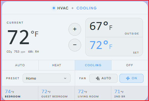 New Simple Compact Thermostat Card - Dashboards & Frontend - Home ...